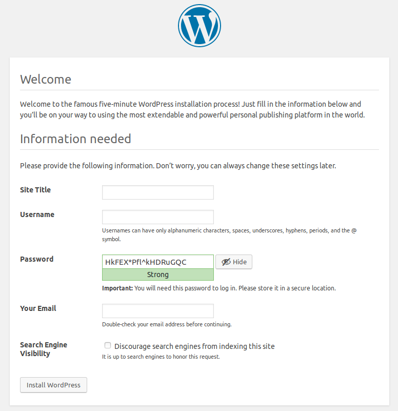 2 Installing And Configuring Wordpress Lamp Mediocre Inventions